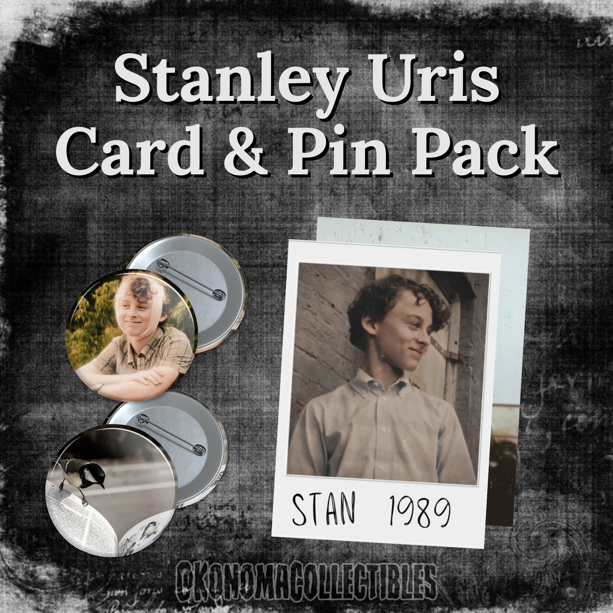 Stanley Uris (Young) Card & Pin Pack – Konoma Collectibles